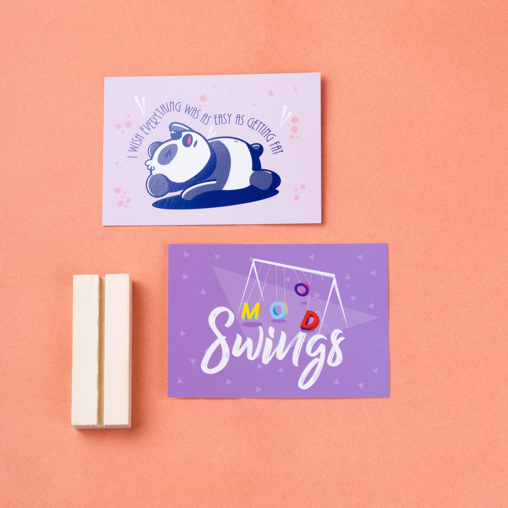 Qwirk Store Mood Cards with Desk Frame – Fun Pregnancy Mood Display for ...